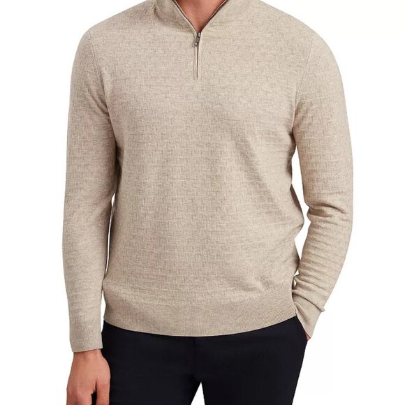 Ted Baker | Sweaters | Ted Baker Mens Large Eu4 Tan 4 Zipper Pullover ...